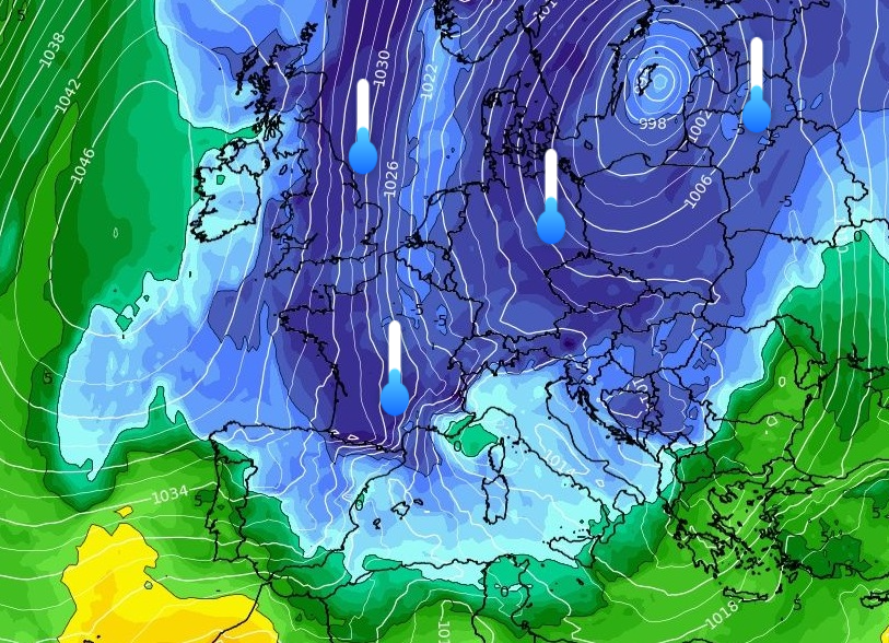 Retour du froid en fin de semaine sur la France ? 02/12/2024
