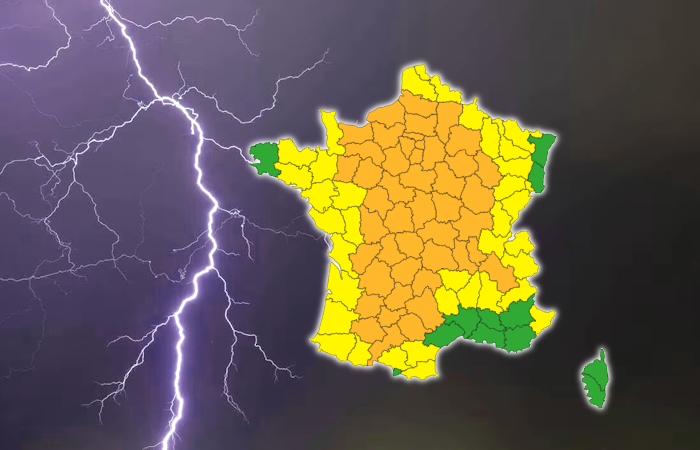 Violents orages prévus du sud-ouest au nord ce mercredi 25 juin 25/06/2025
